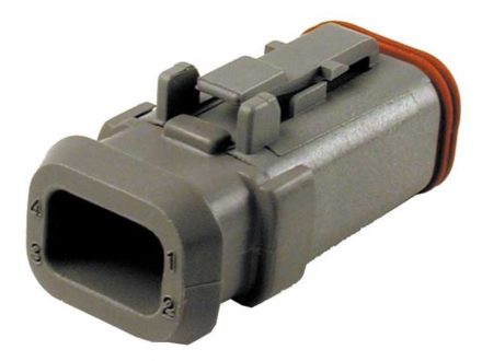 DT06-4S-E008 Deutsch DT Series 4 Way Grey Plug with Shrink Boot Adapter | Dalroad