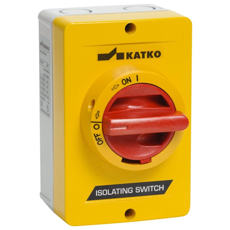 KATKO KEA 340 YR A2EMC 2XM25MEMC KST16M 3 Pole 40 Amp IP66 Yellow and ...