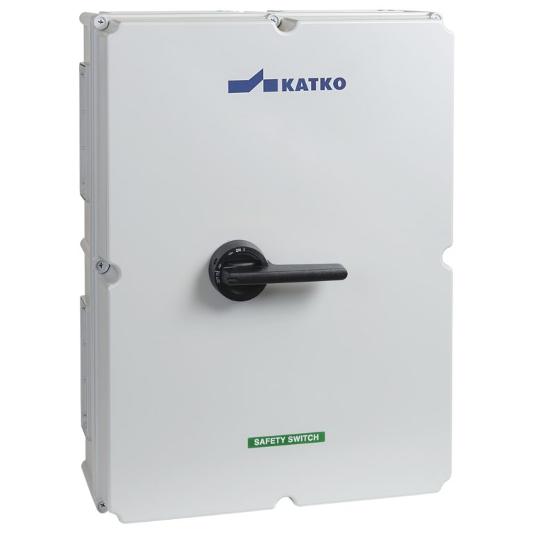 KATKO KEM 3630 MF04 3 Pole 630 Amp IP65 Grey and Black Polycarbonate ...