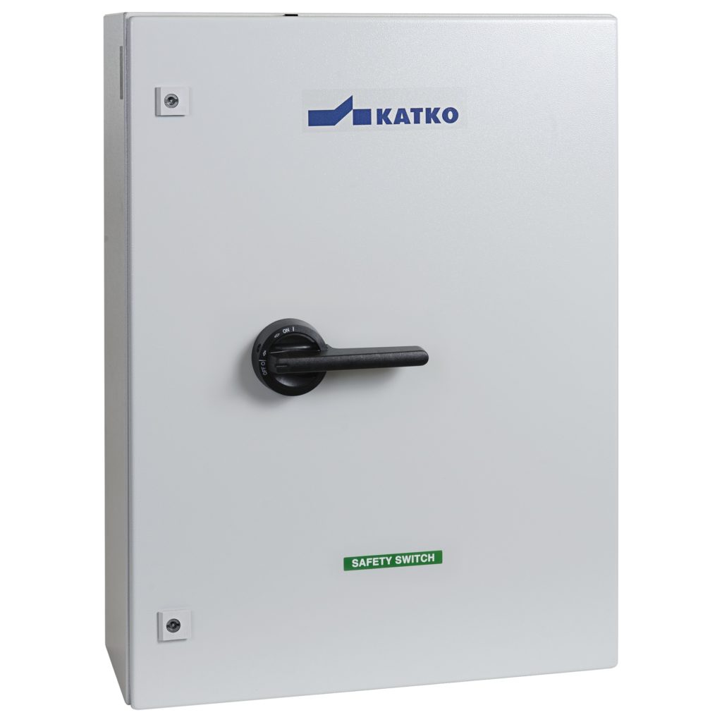 KATKO KET 3630 T7 3 Pole 630 Amp IP65 Grey and Black Sheet Steel Isolator